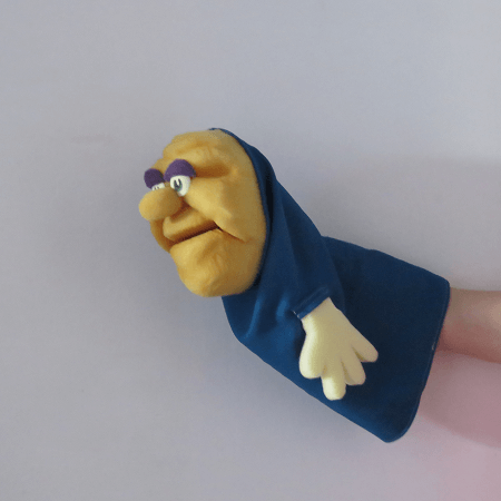 Títere tallado bocón | Titiritienda