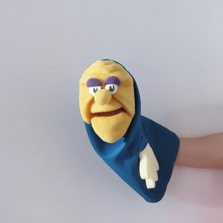 Títere tallado bocón | Titiritienda